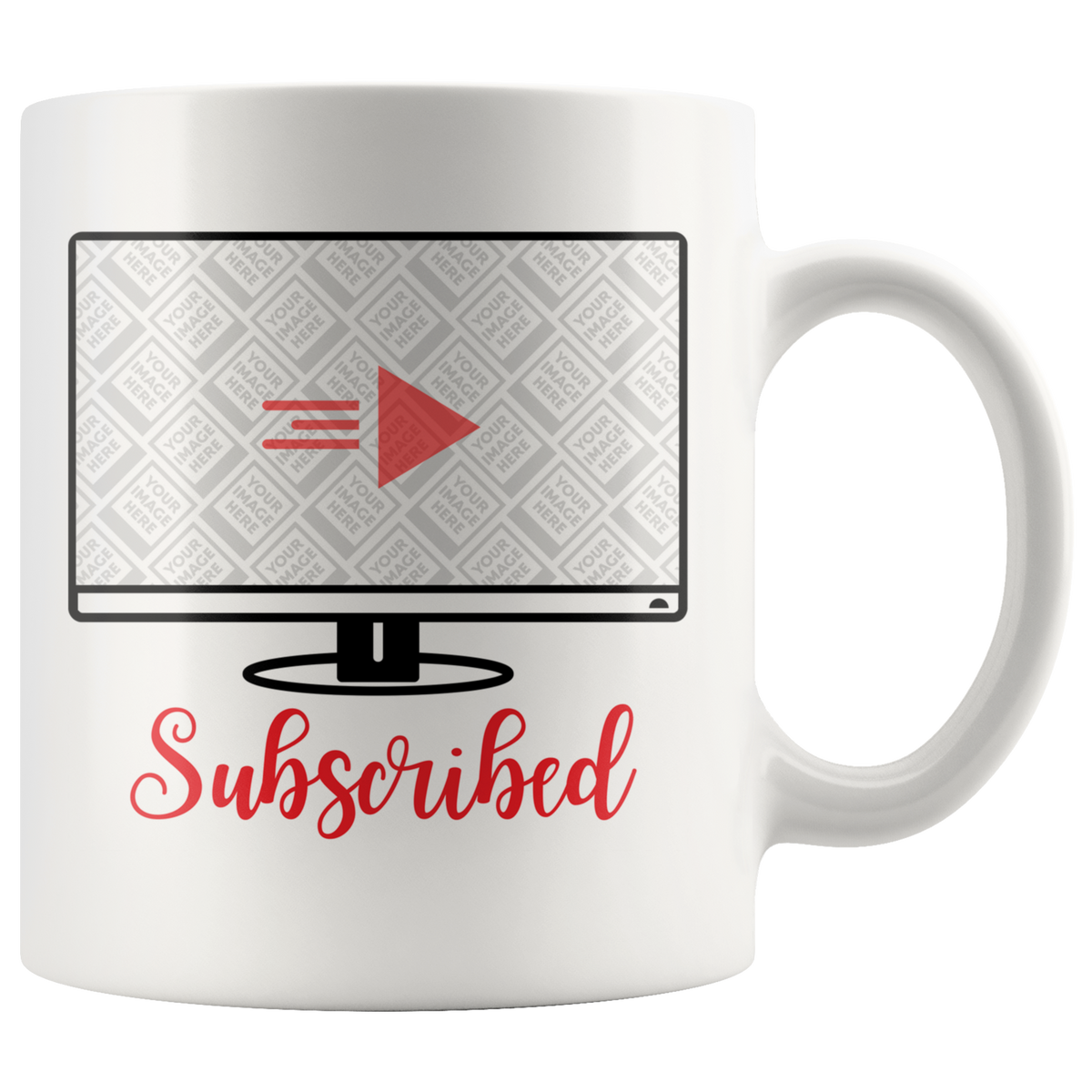 Subscribed YouTube Vlogger, Gamer, Streamer Personalized Mug ...